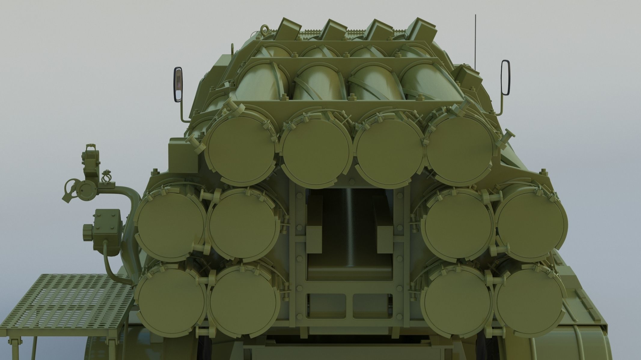 BM 30 Smerch Rocket Launcher Camouflage 3D model | CGTrader