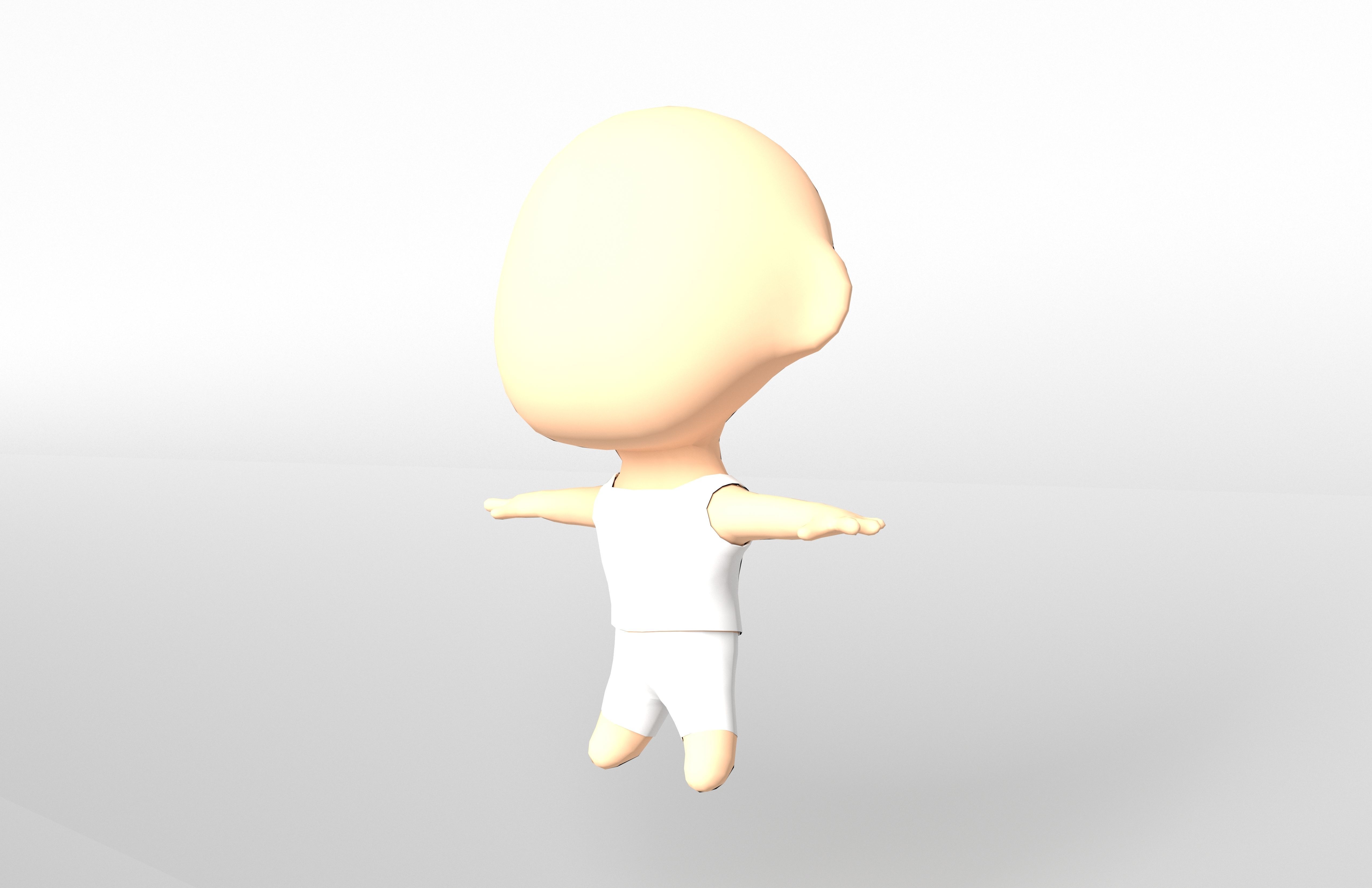 Cartoon Character Template free VR / AR / low-poly 3D model | CGTrader