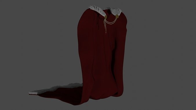 Long Cape 3D model | CGTrader