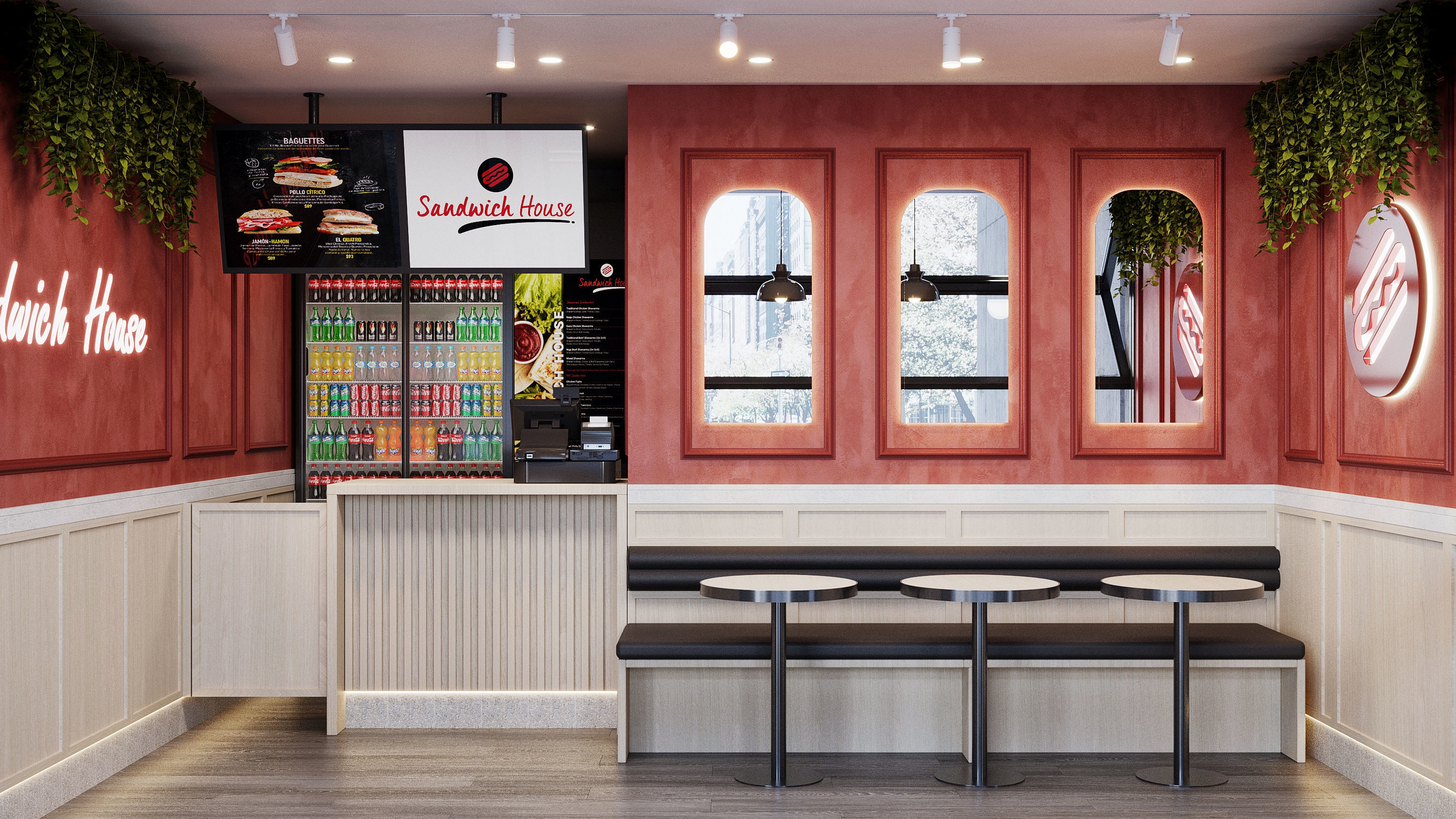 Small Restaurant Design 3D model | CGTrader