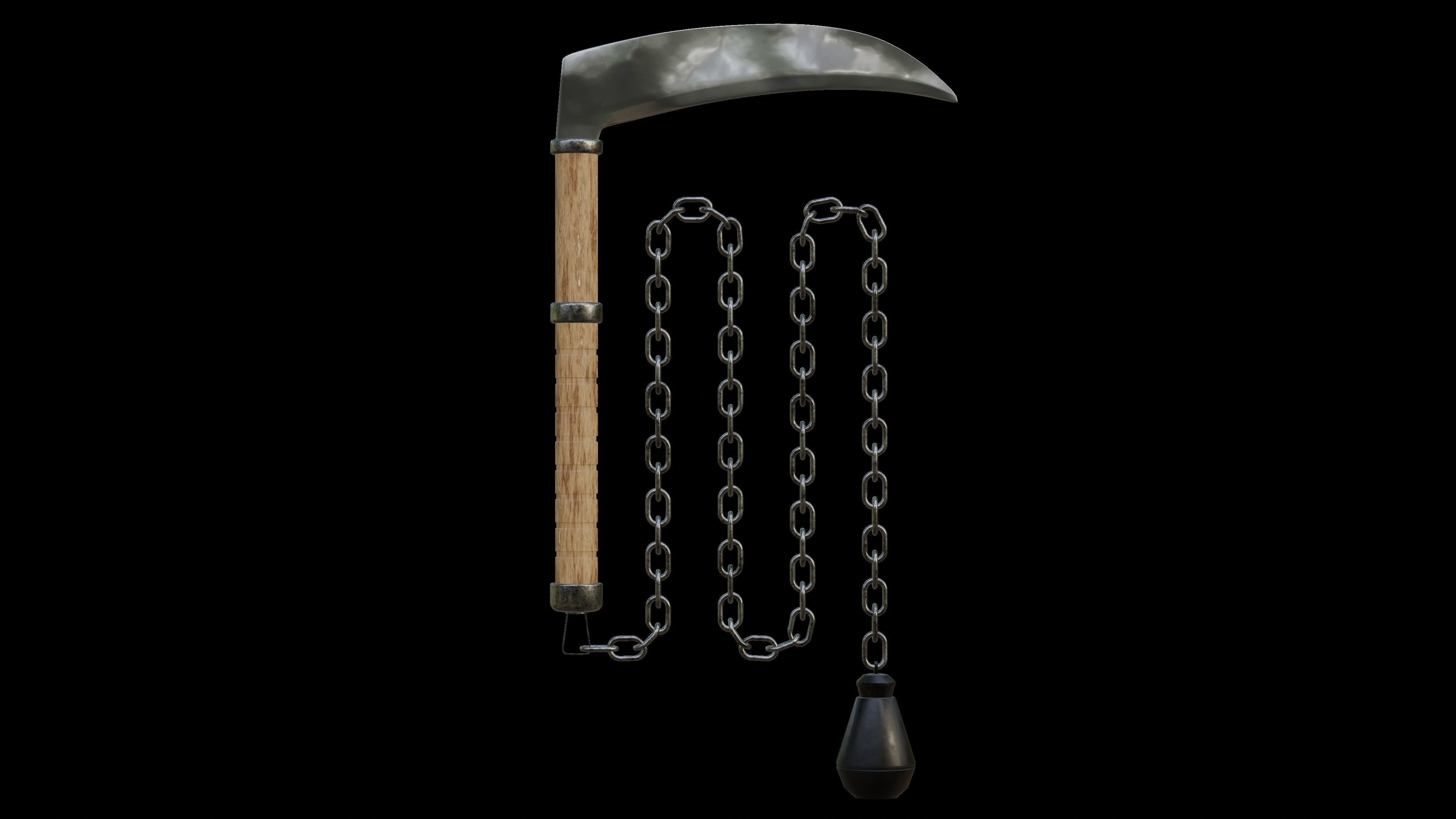 Chain and Sickle 3D Model 3D model | CGTrader