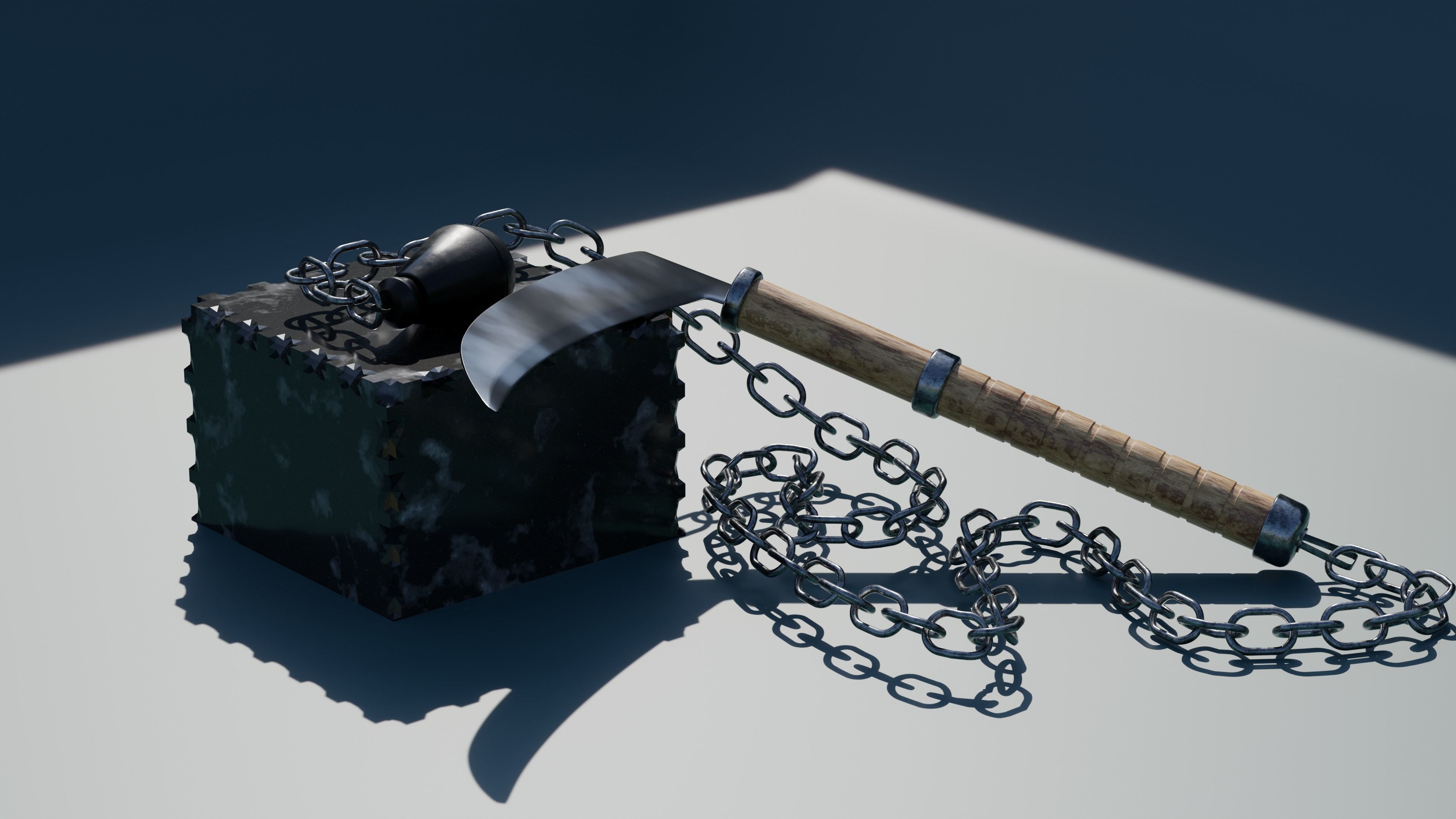 Chain and Sickle 3D Model 3D model | CGTrader