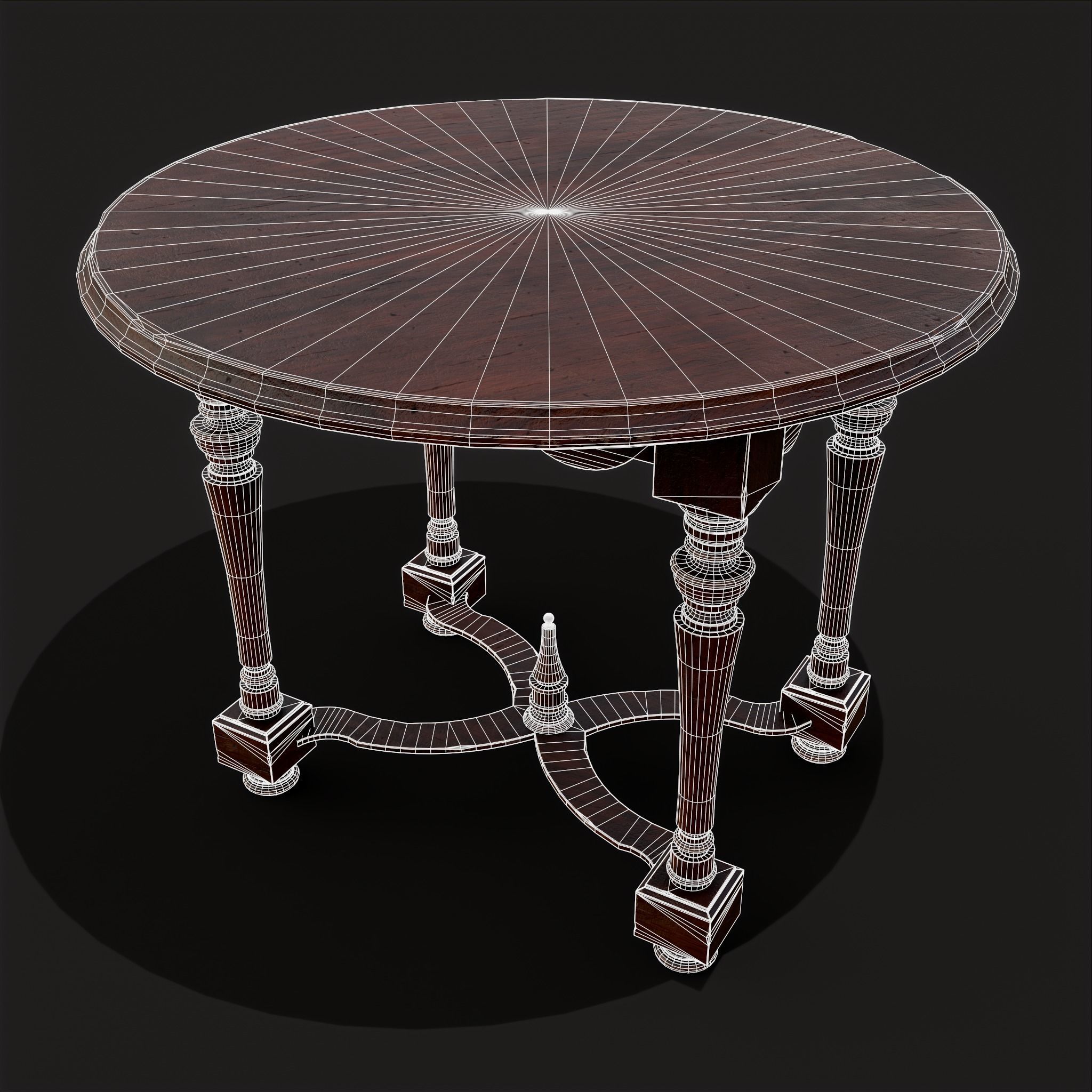 3D model Quality Medieval Elegant Round Table VR / AR / low-poly | CGTrader