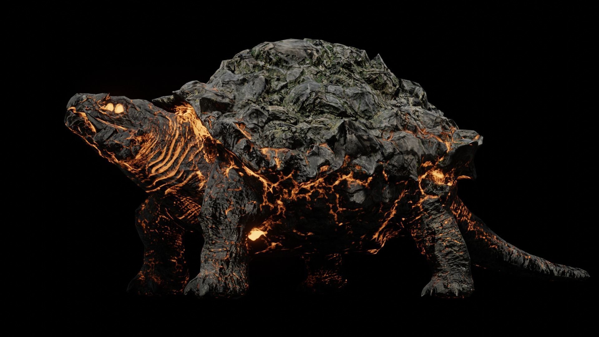 3D model Golem tortoise monster VR / AR / low-poly | CGTrader