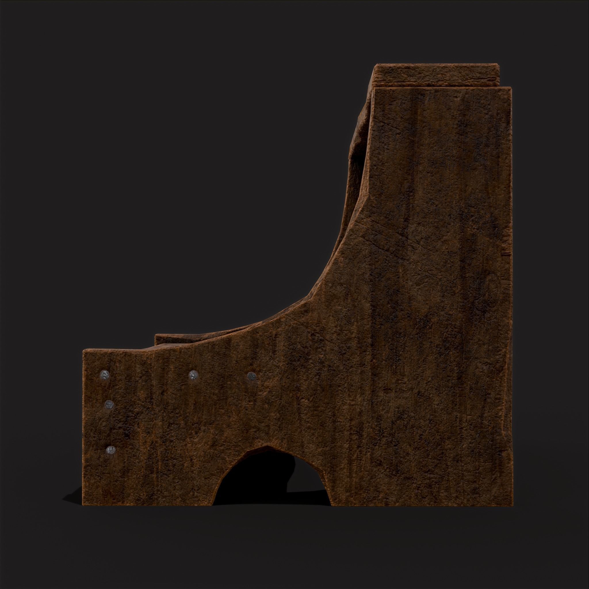 3D model Rustic Medieval Two Step Ladder VR / AR / low-poly | CGTrader