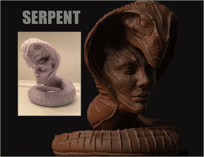 Serpent Model 3D model 3D printable | CGTrader