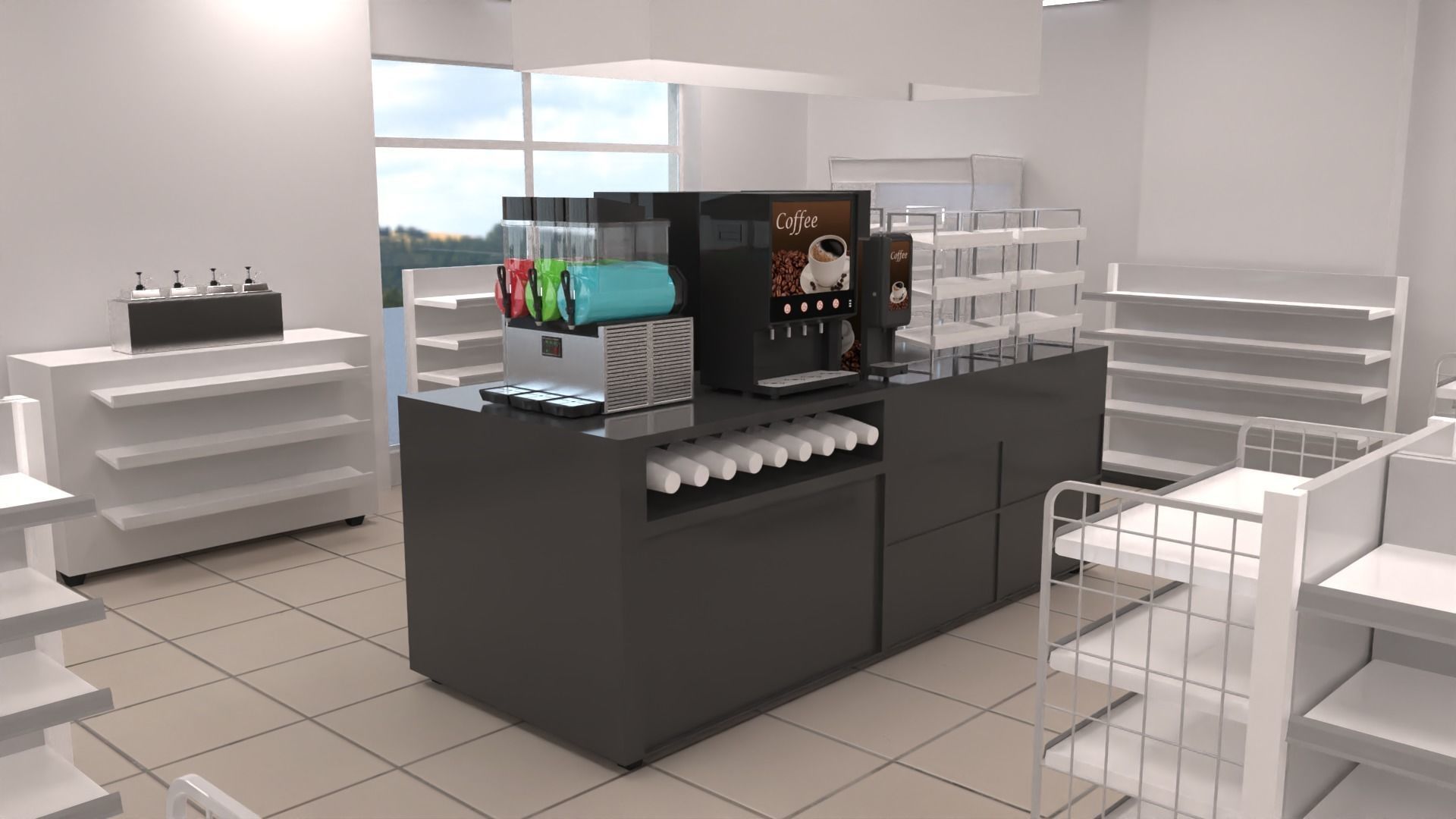 Convenience Store 1 3D model | CGTrader