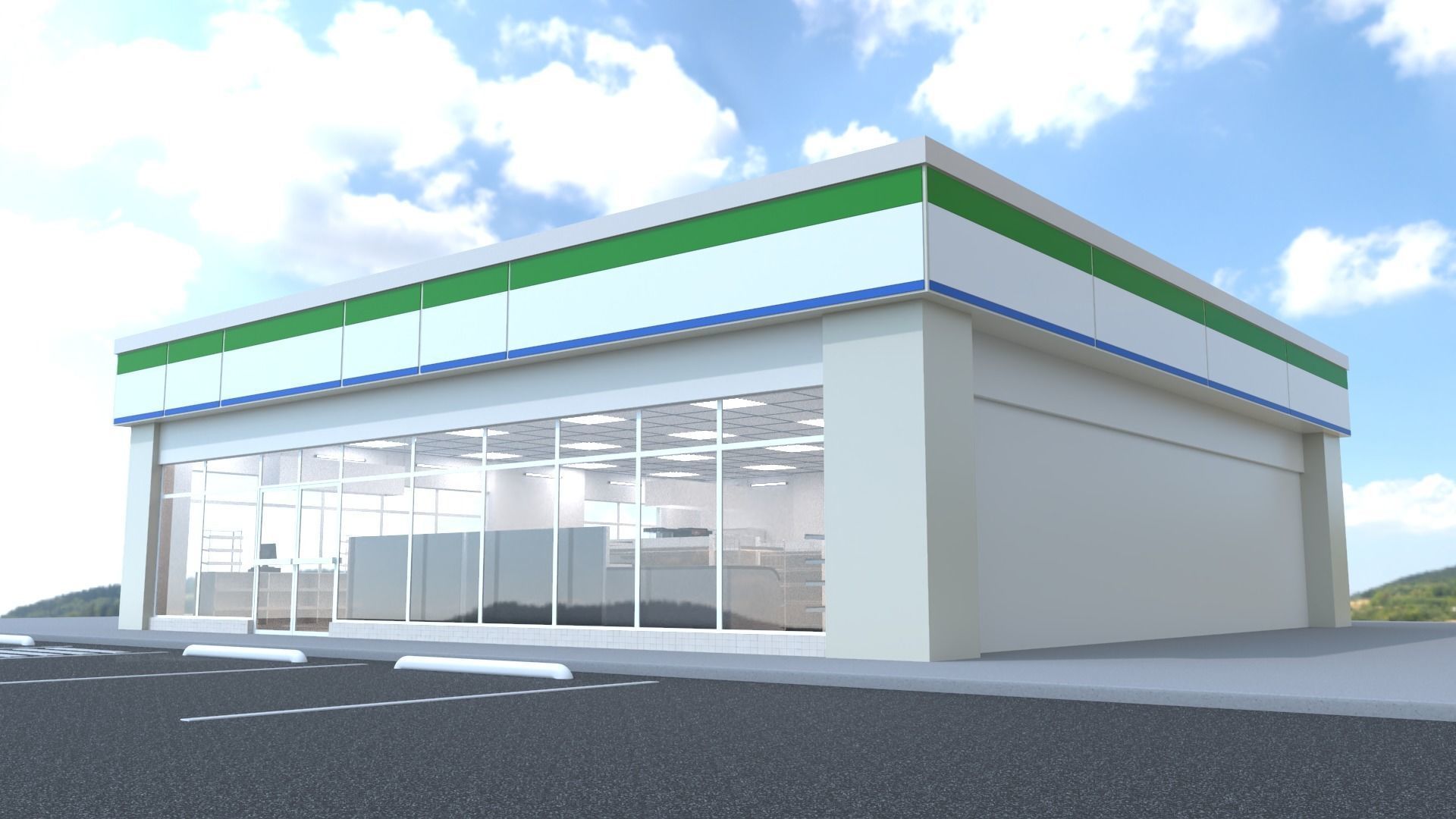 Convenience Store 1 3D model | CGTrader