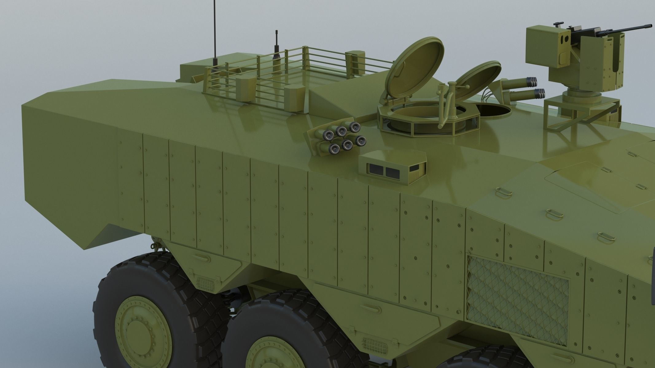 Eitan 8x8 APC Armoured Fighting Vehicle 3D model | CGTrader