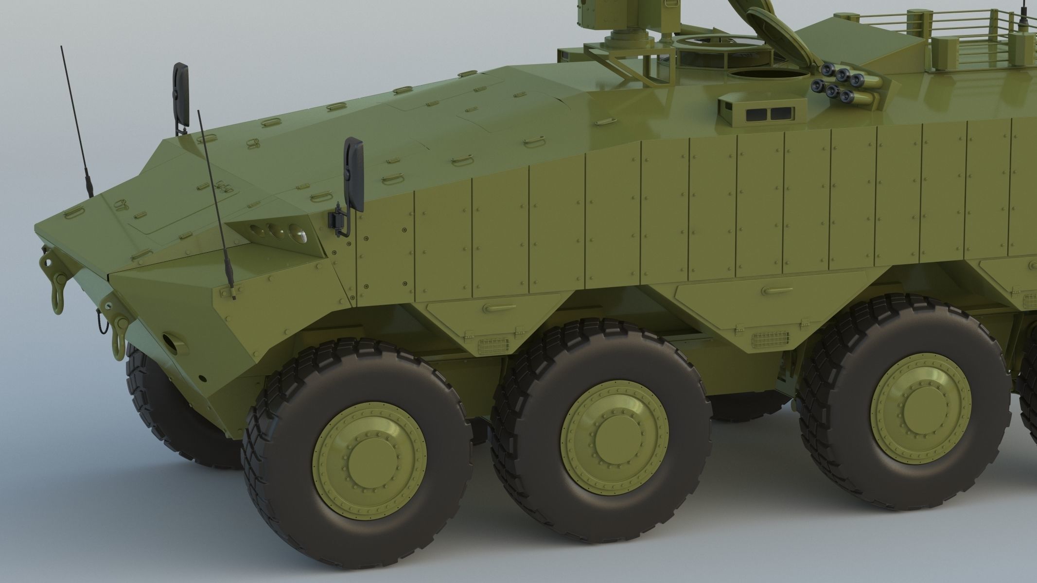 Eitan 8x8 APC Armoured Fighting Vehicle 3D model | CGTrader