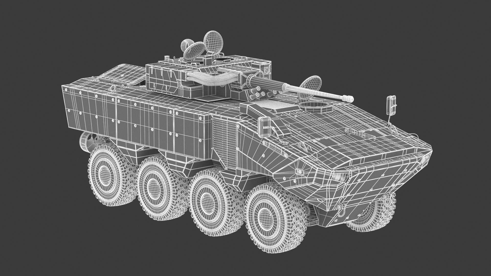 Iveco SuperAV 8x8 Armored Vehicle 3D model | CGTrader