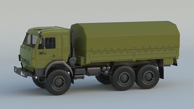 KamAZ-5350 military truck 3D model | CGTrader