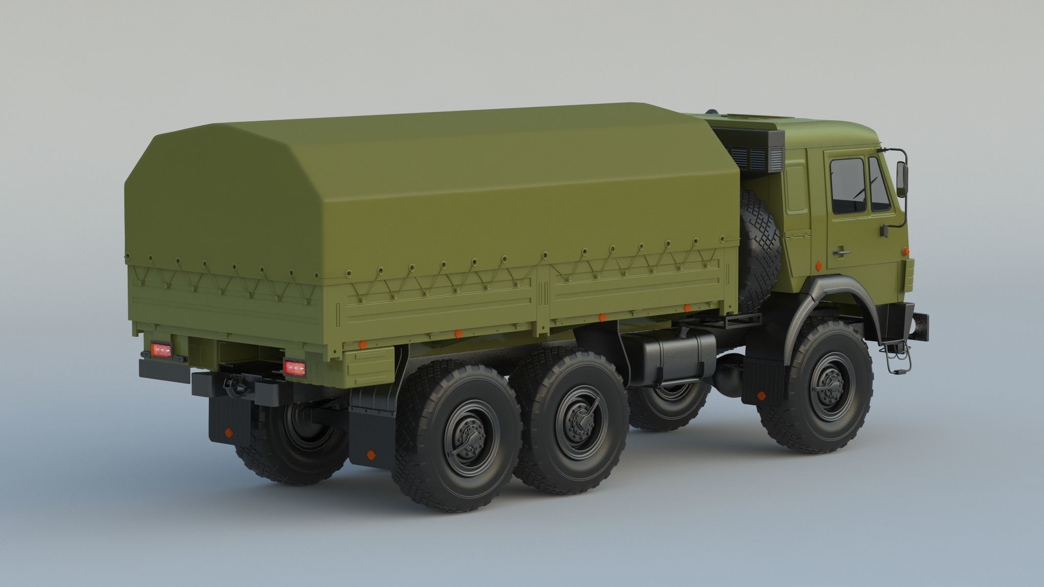 KamAZ-5350 military truck 3D model | CGTrader