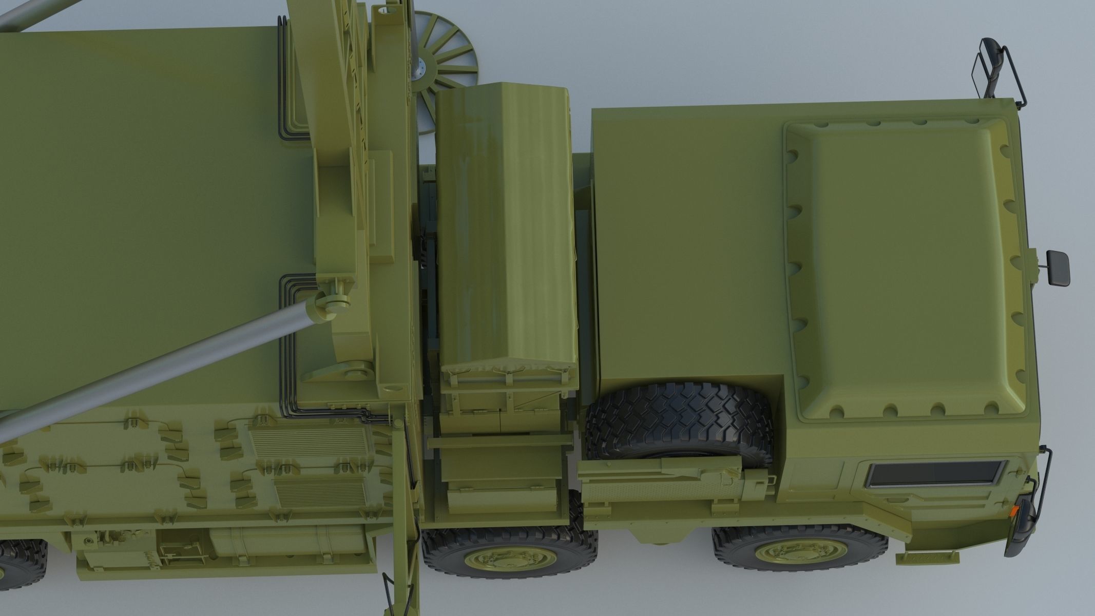 Mobile Tracking Radar Truck 3D model | CGTrader