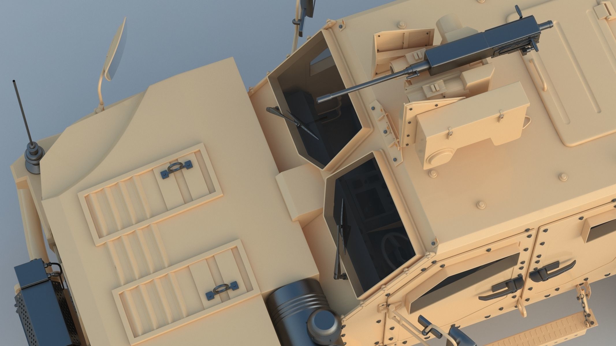 Oshkosh L-ATV in M1278 Heavy Guns Carrier 3D model | CGTrader