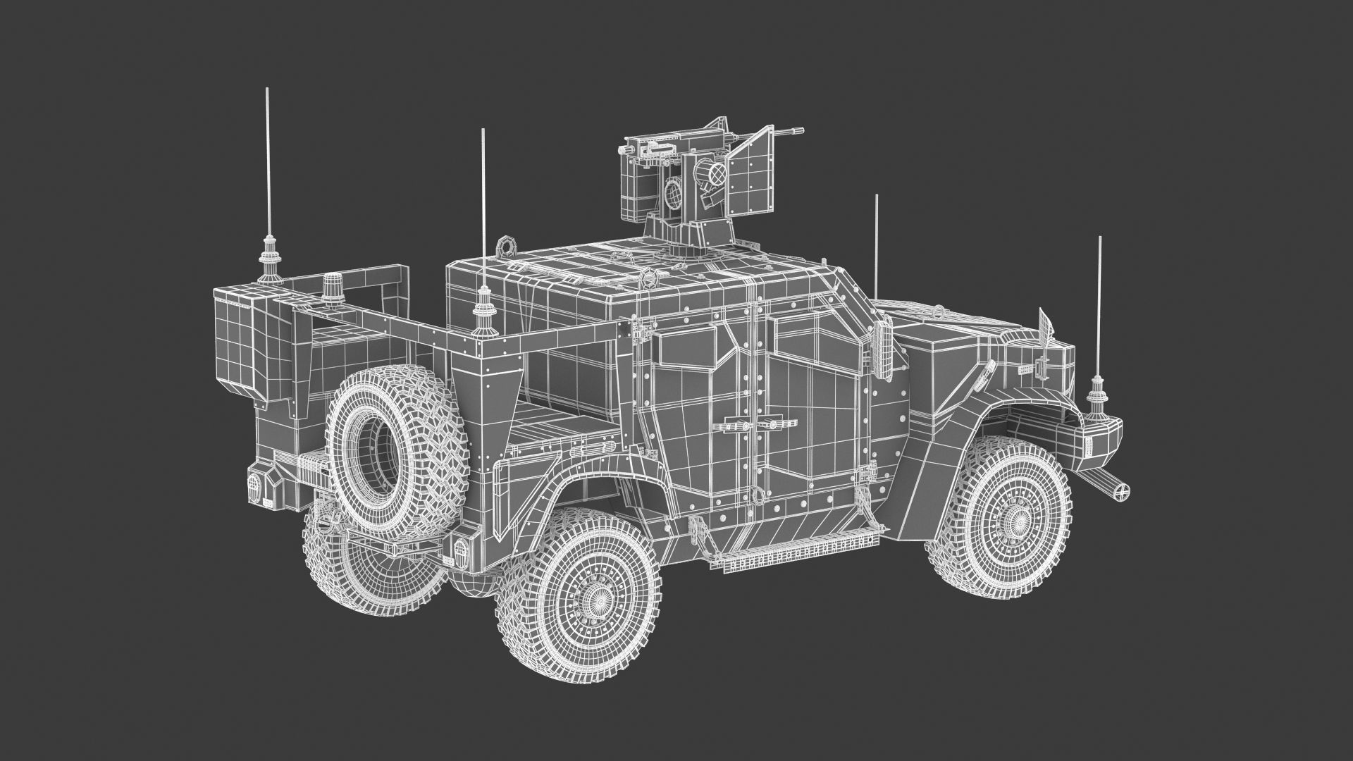 Oshkosh L-ATV in M1278 Heavy Guns Carrier 3D model | CGTrader