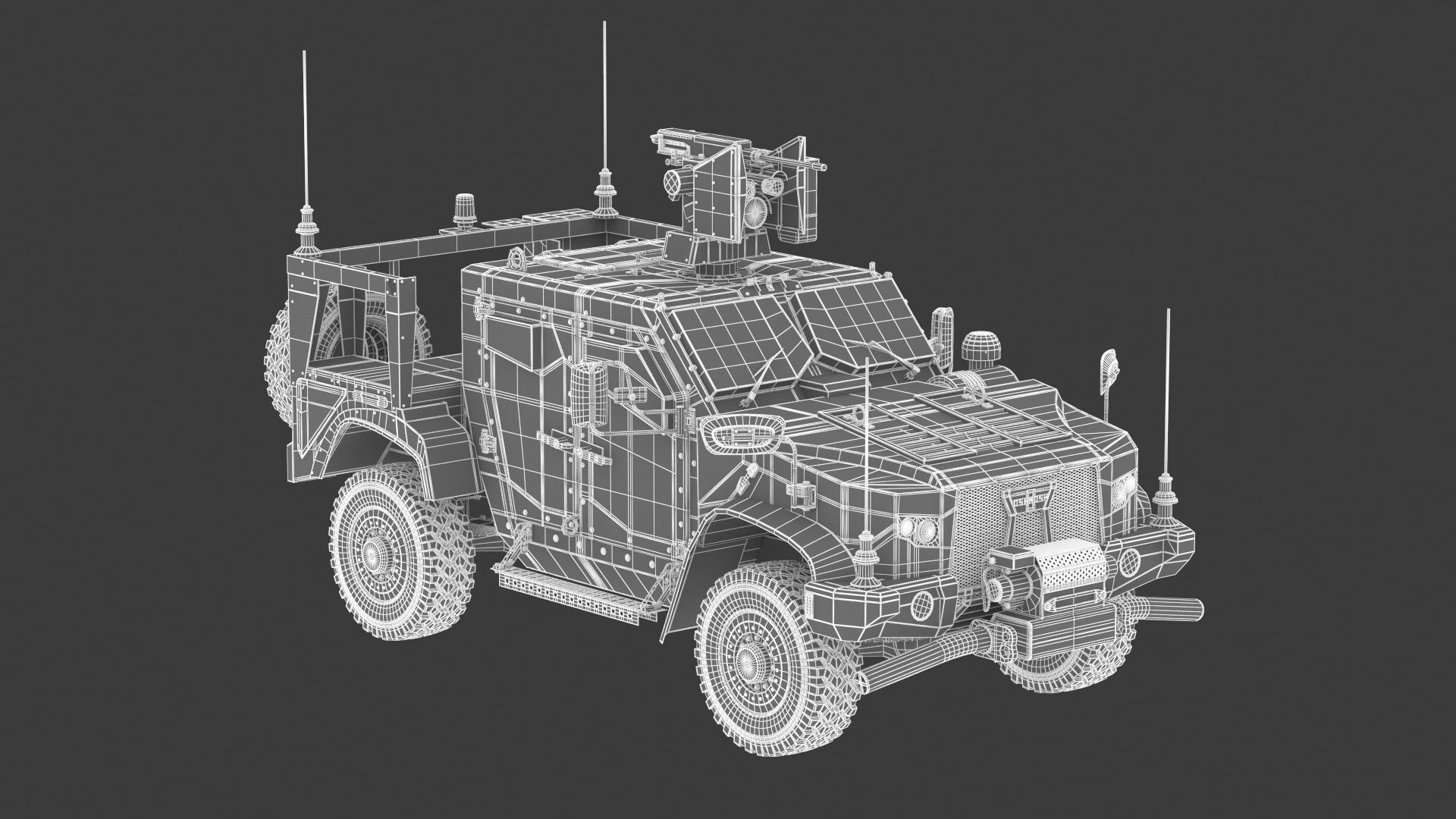 Oshkosh L-ATV in M1278 Heavy Guns Carrier 3D model | CGTrader