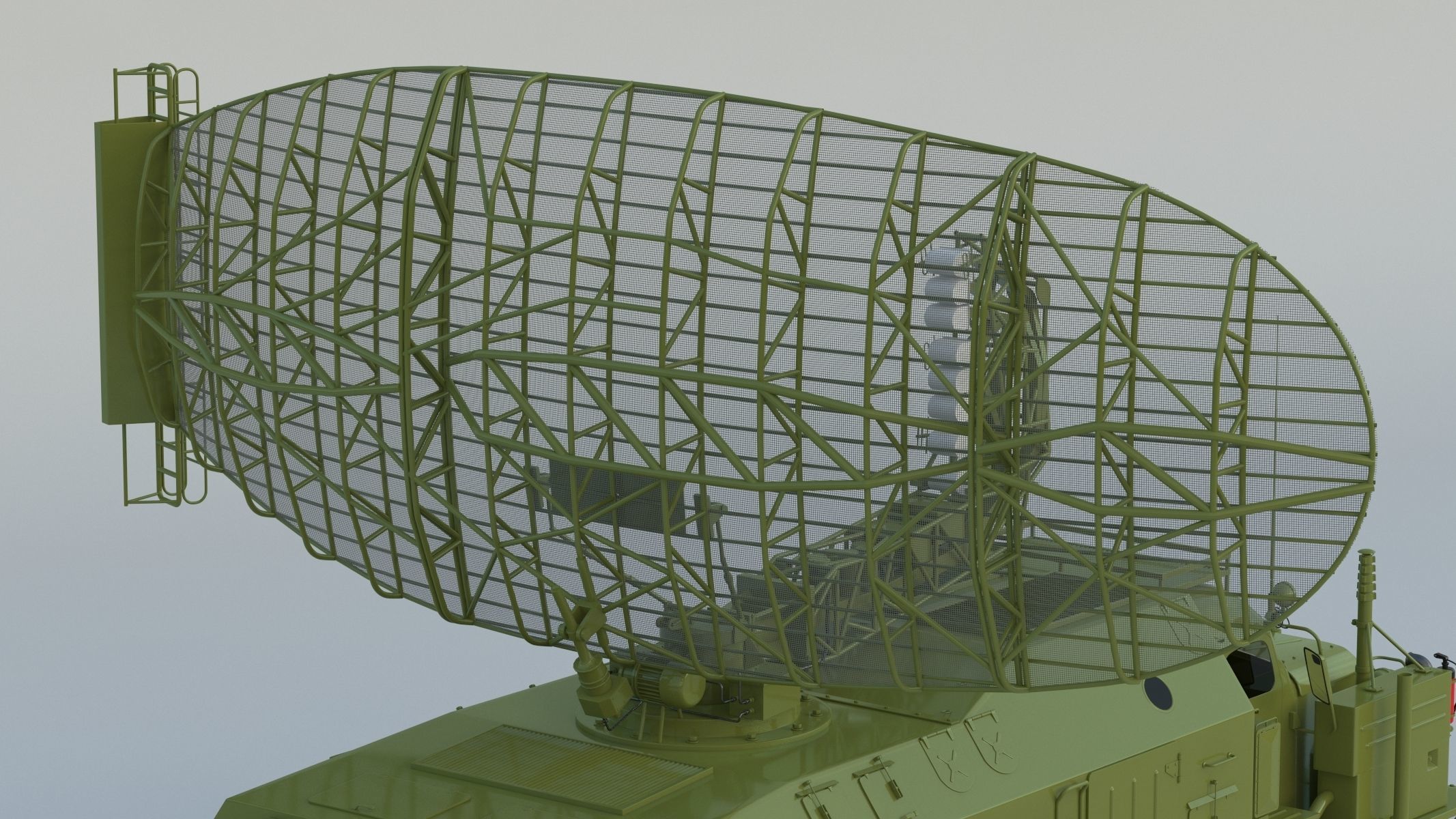 P-40 Radar Armour Long Track 3D model | CGTrader