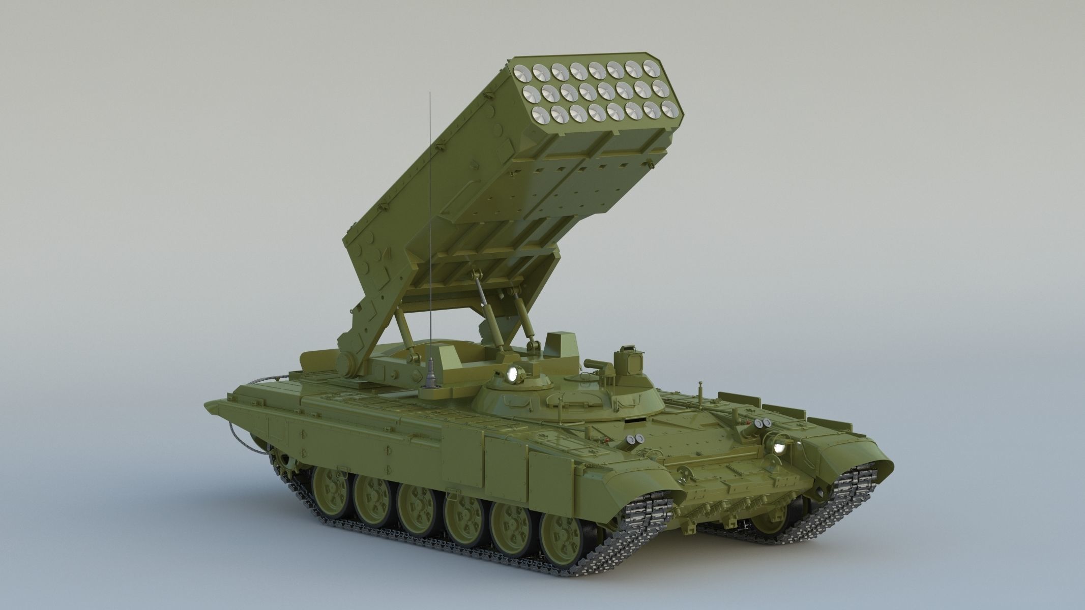 TOS-1 Multiple Rocket Launcher 3D model | CGTrader