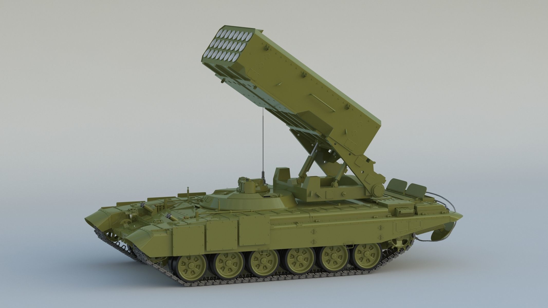 TOS-1 Multiple Rocket Launcher 3D model | CGTrader