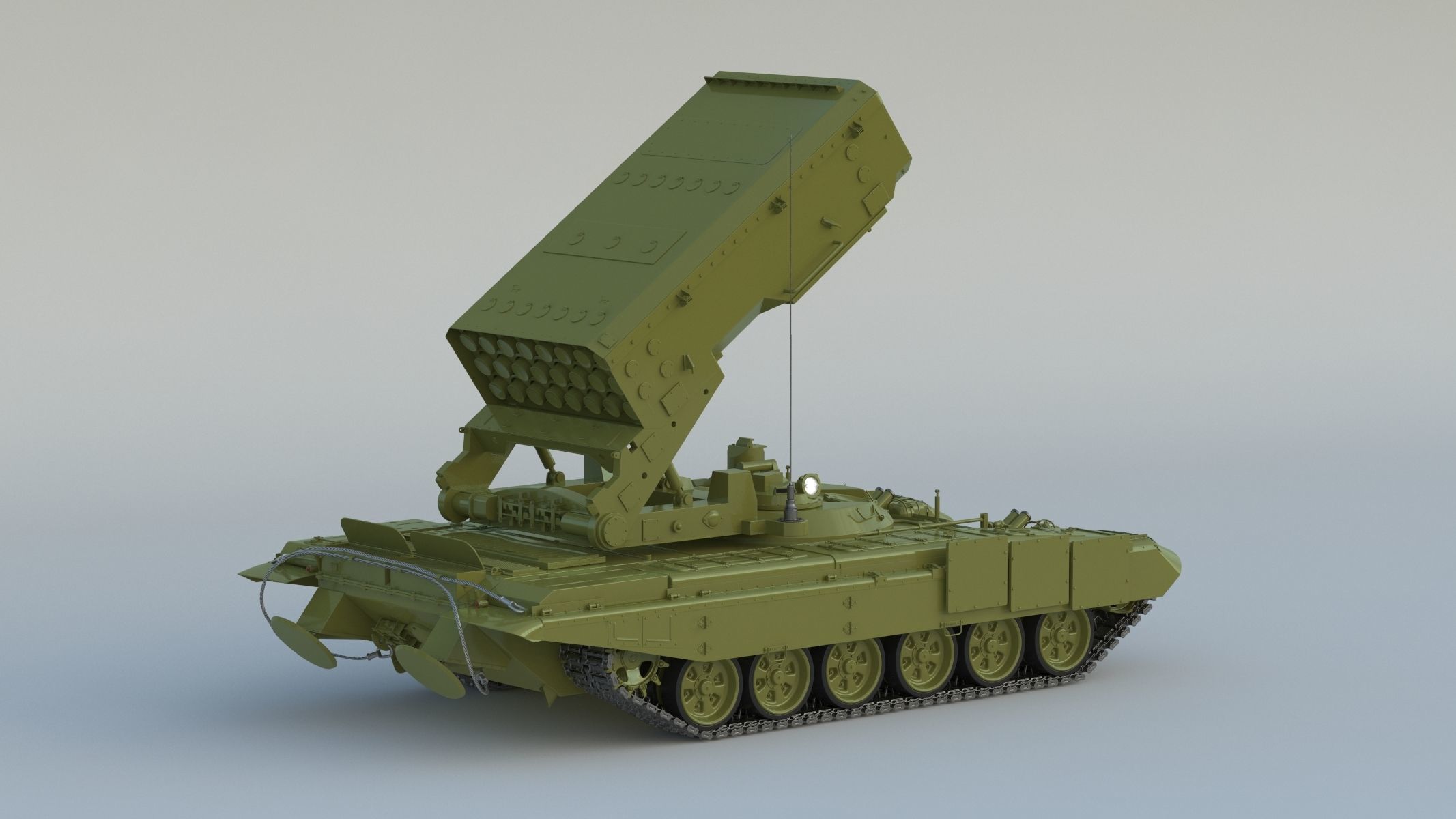 TOS-1 Multiple Rocket Launcher 3D model | CGTrader