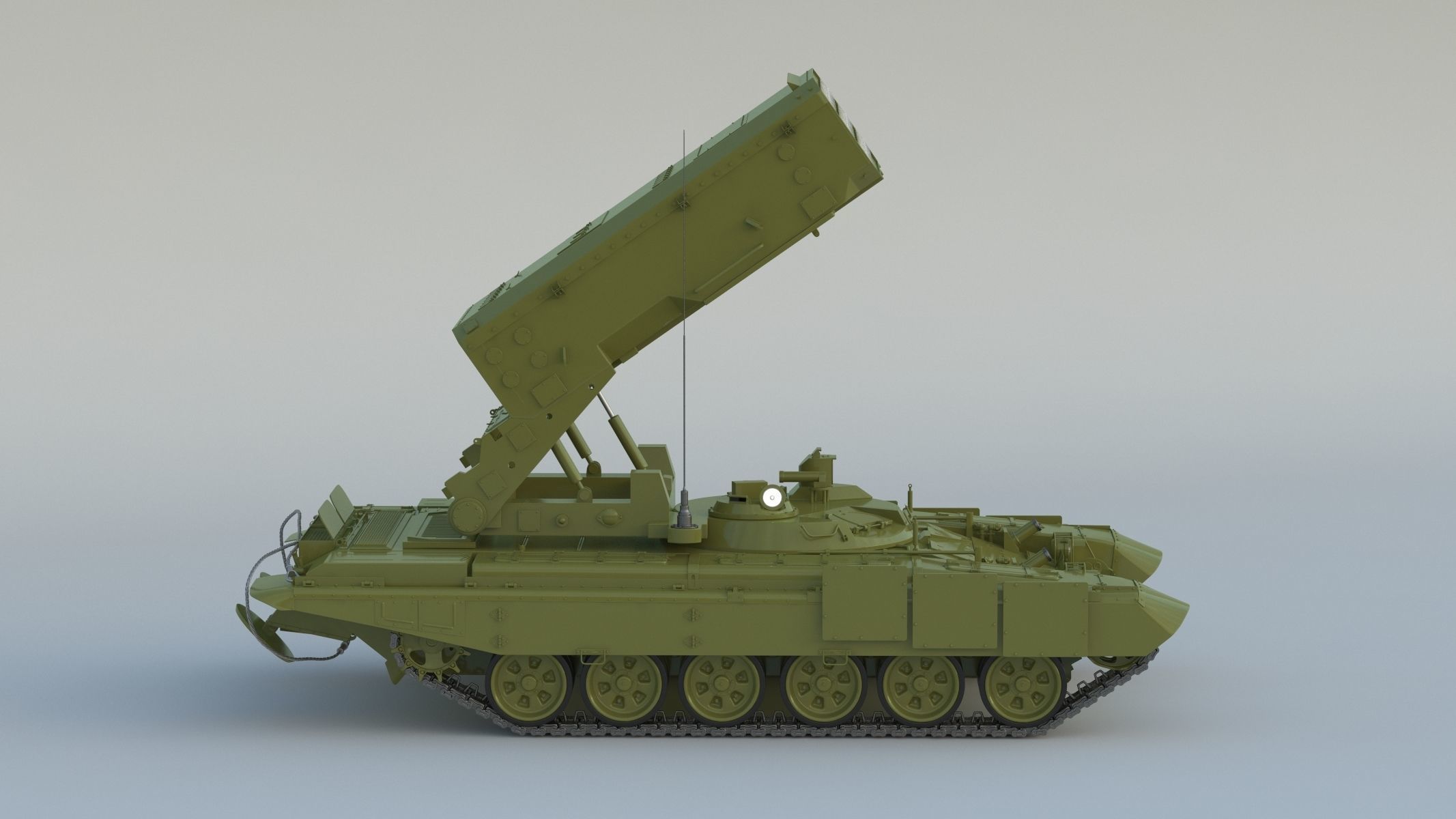 TOS-1 Multiple Rocket Launcher 3D model | CGTrader