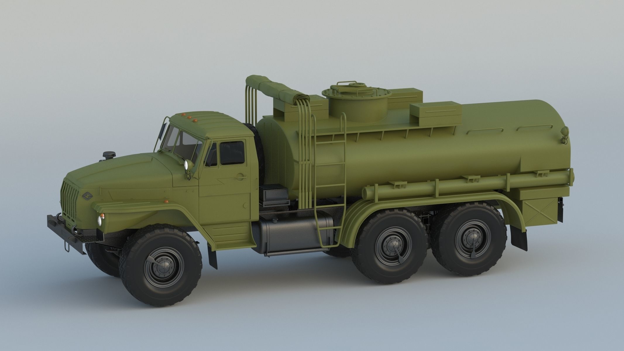 Ural-4320 Tanker 3D model | CGTrader