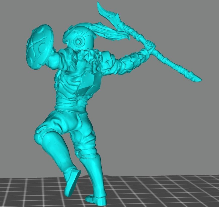 goblin slayer with lance 3D model | CGTrader