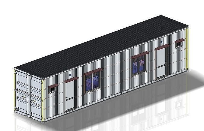 Container house 3D model 3D printable | CGTrader
