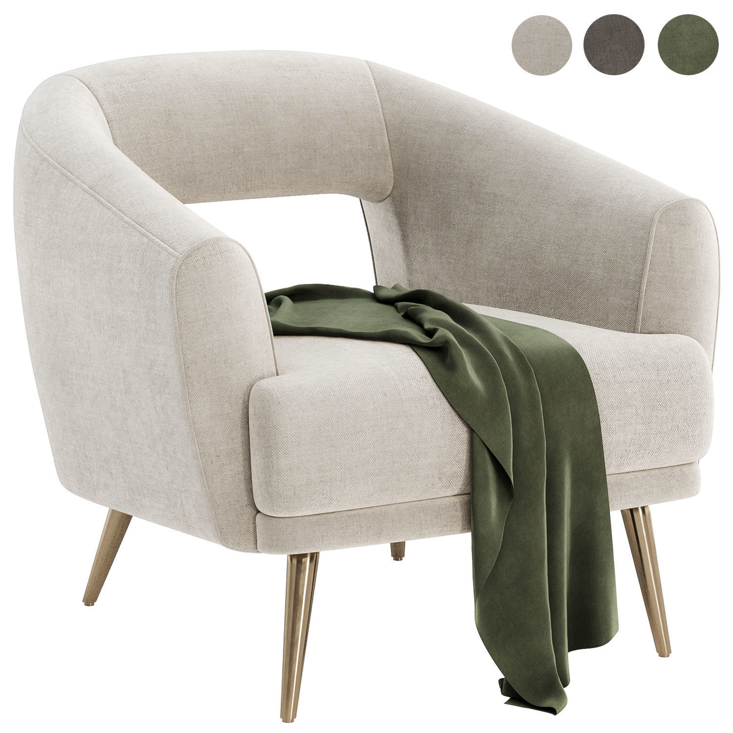 Millie arm chair 3D model | CGTrader