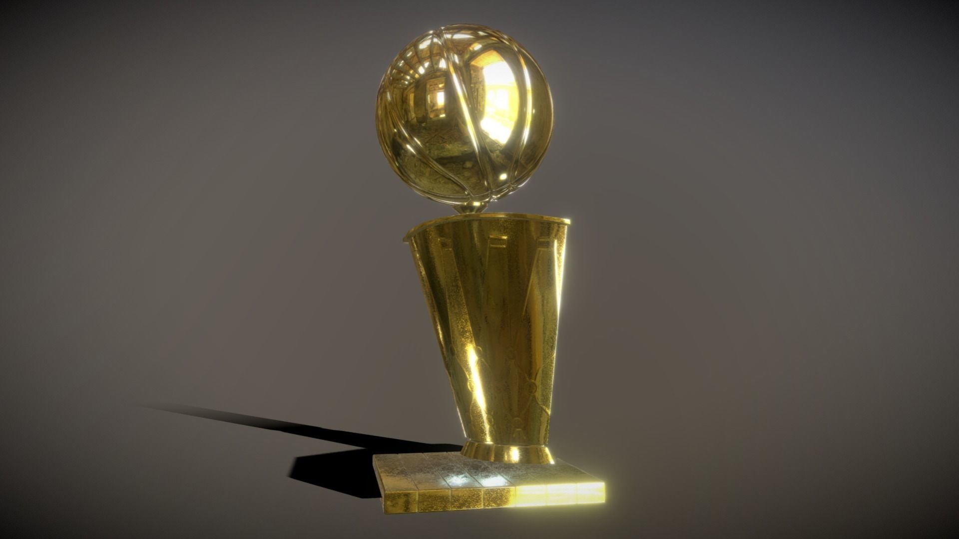 3D model NBA Championship Trophy VR / AR / low-poly | CGTrader