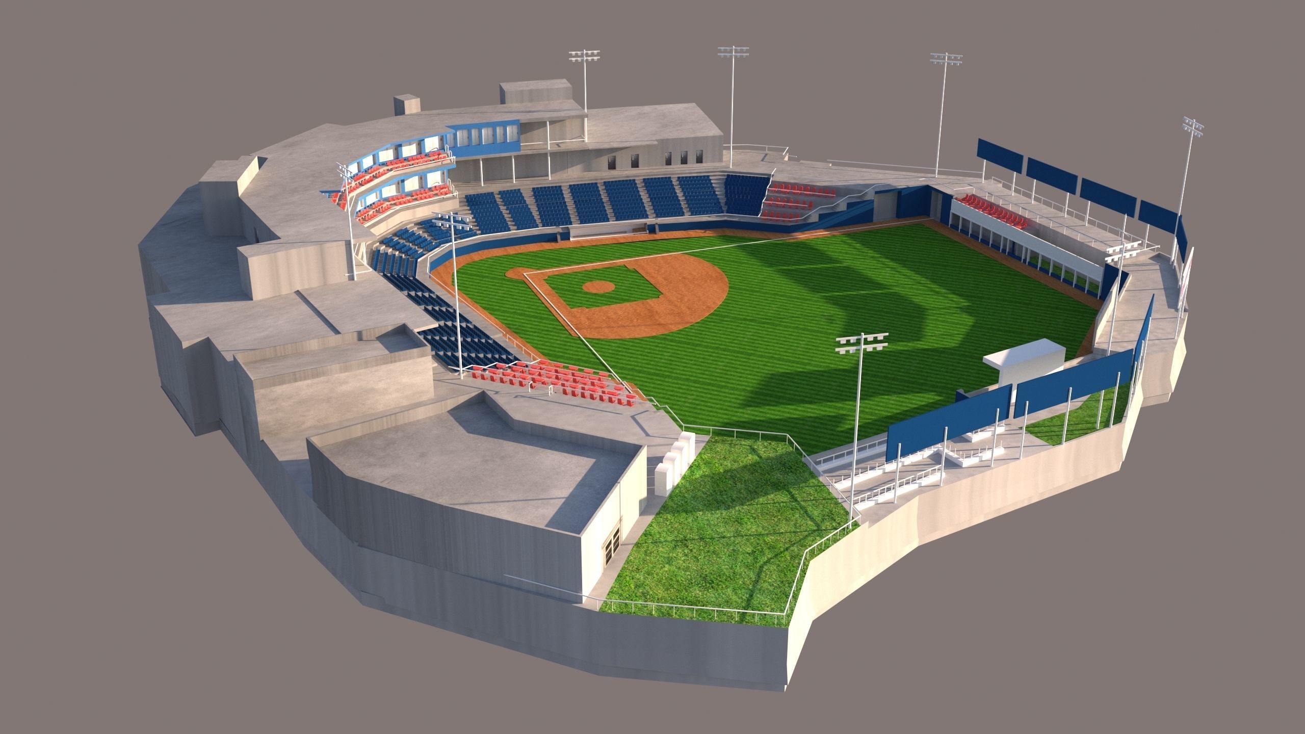 baseball stadium 3D model | CGTrader