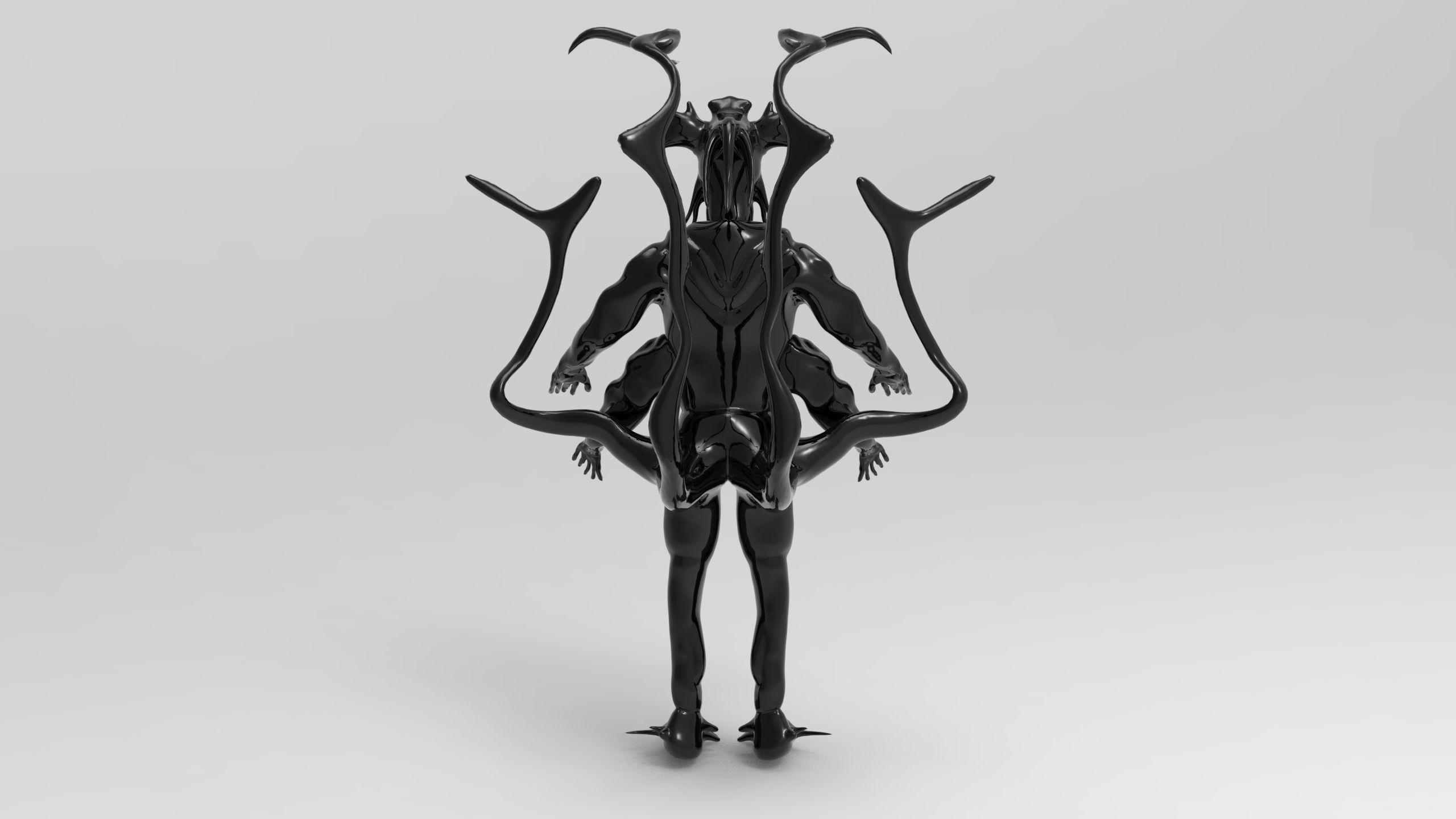 Four Arm Devil free 3D model | CGTrader