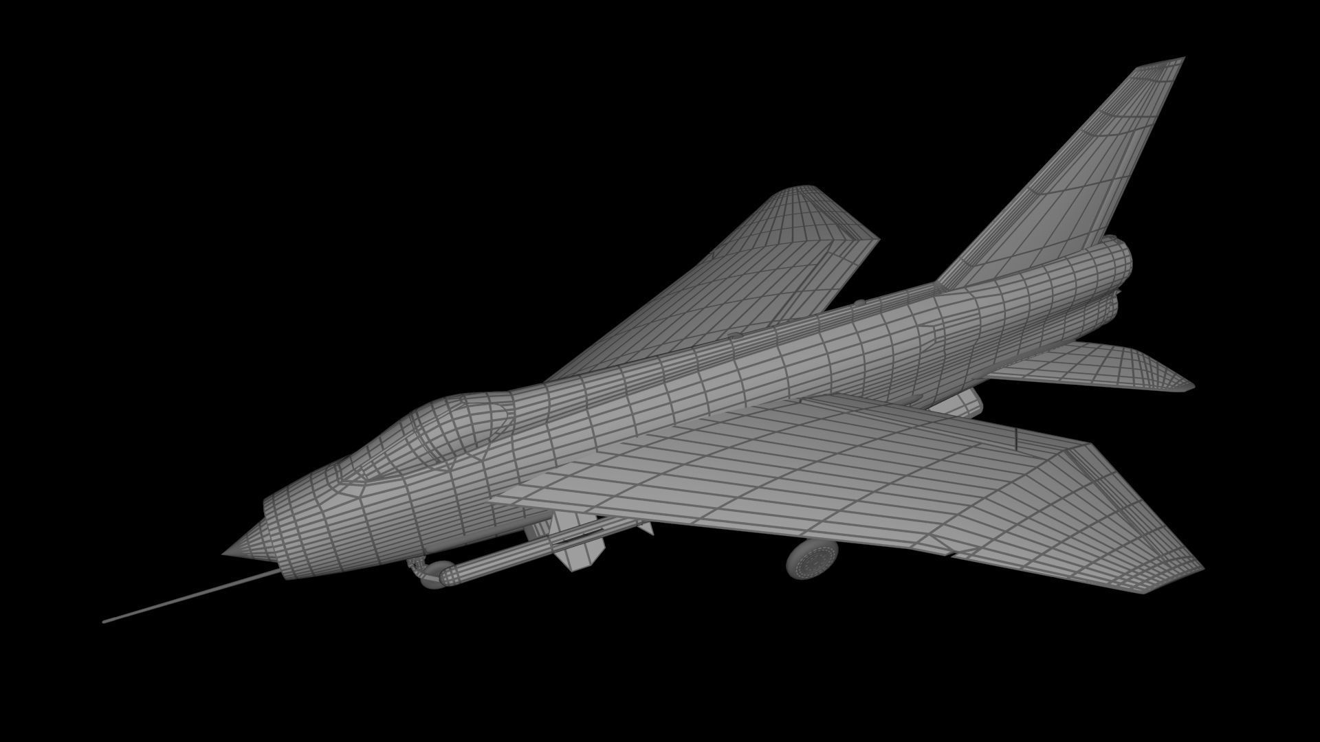 English Electric Lightning F6 free VR / AR / low-poly 3D model | CGTrader
