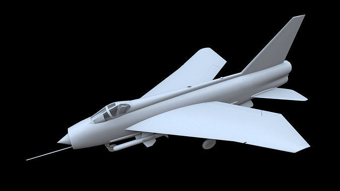 English Electric Lightning F6 free VR / AR / low-poly 3D model | CGTrader