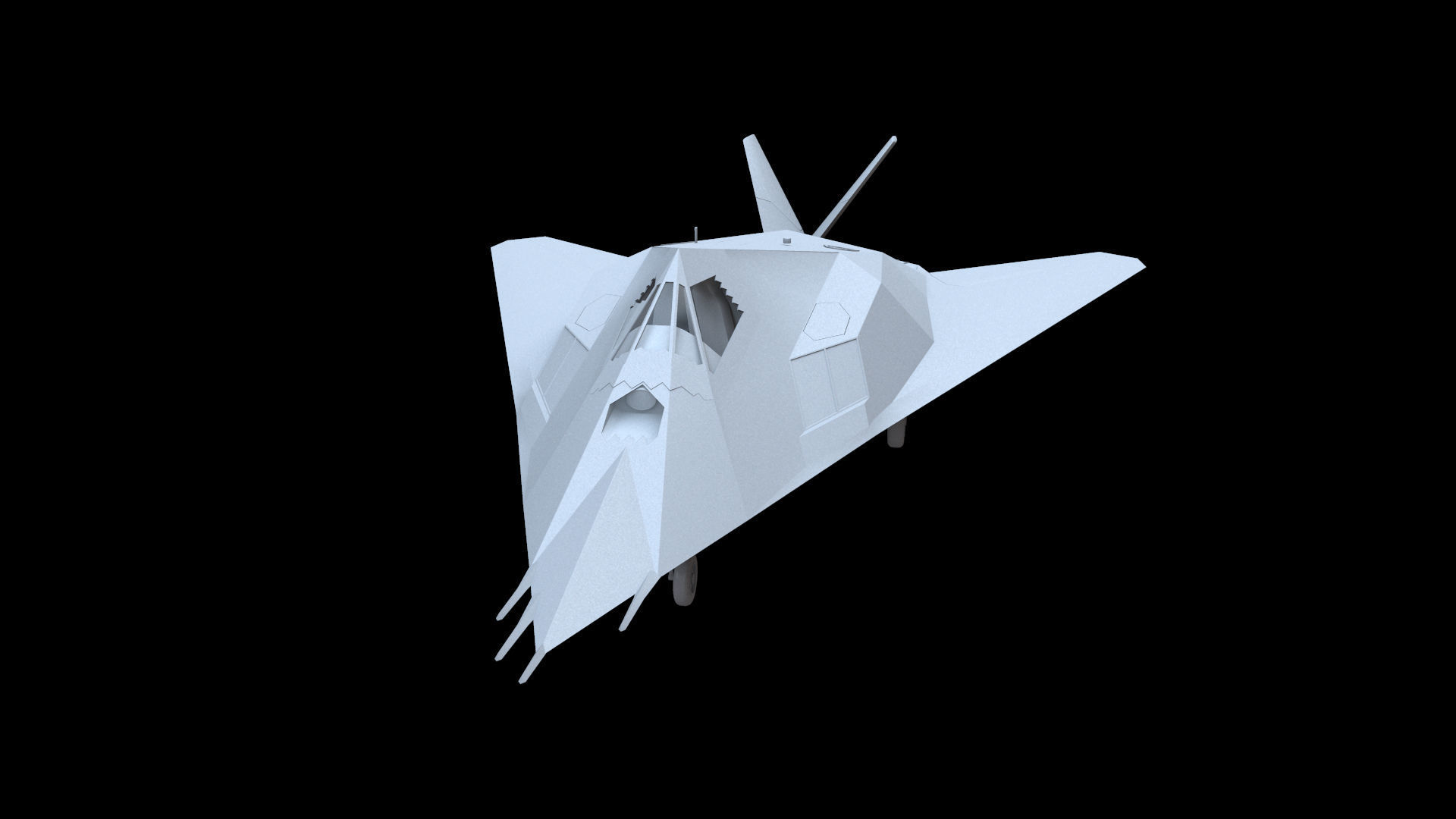 Lockheed F-117A Nighthawk free VR / AR / low-poly 3D model | CGTrader