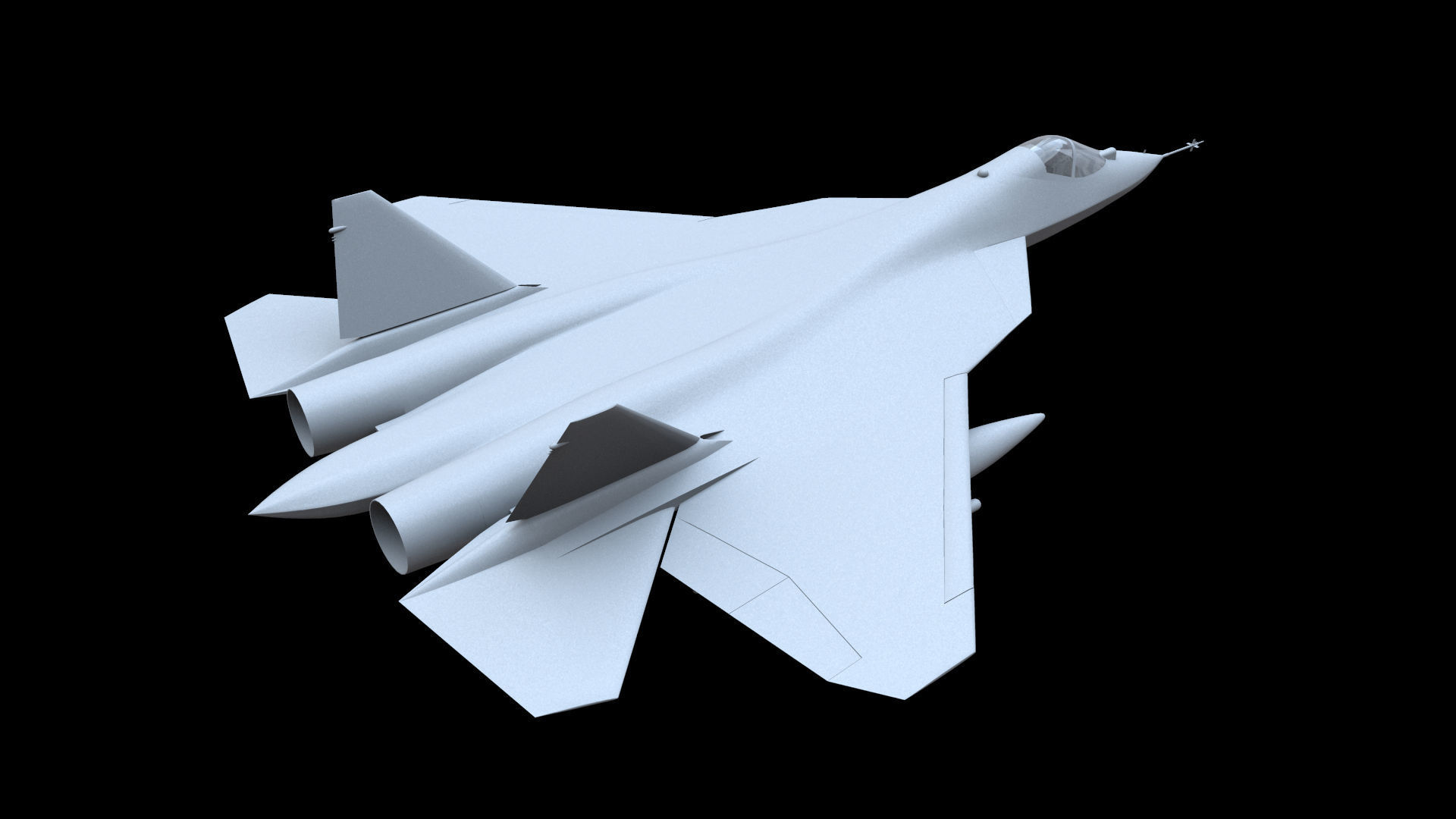 Sukhoi Su-57 free VR / AR / low-poly 3D model | CGTrader