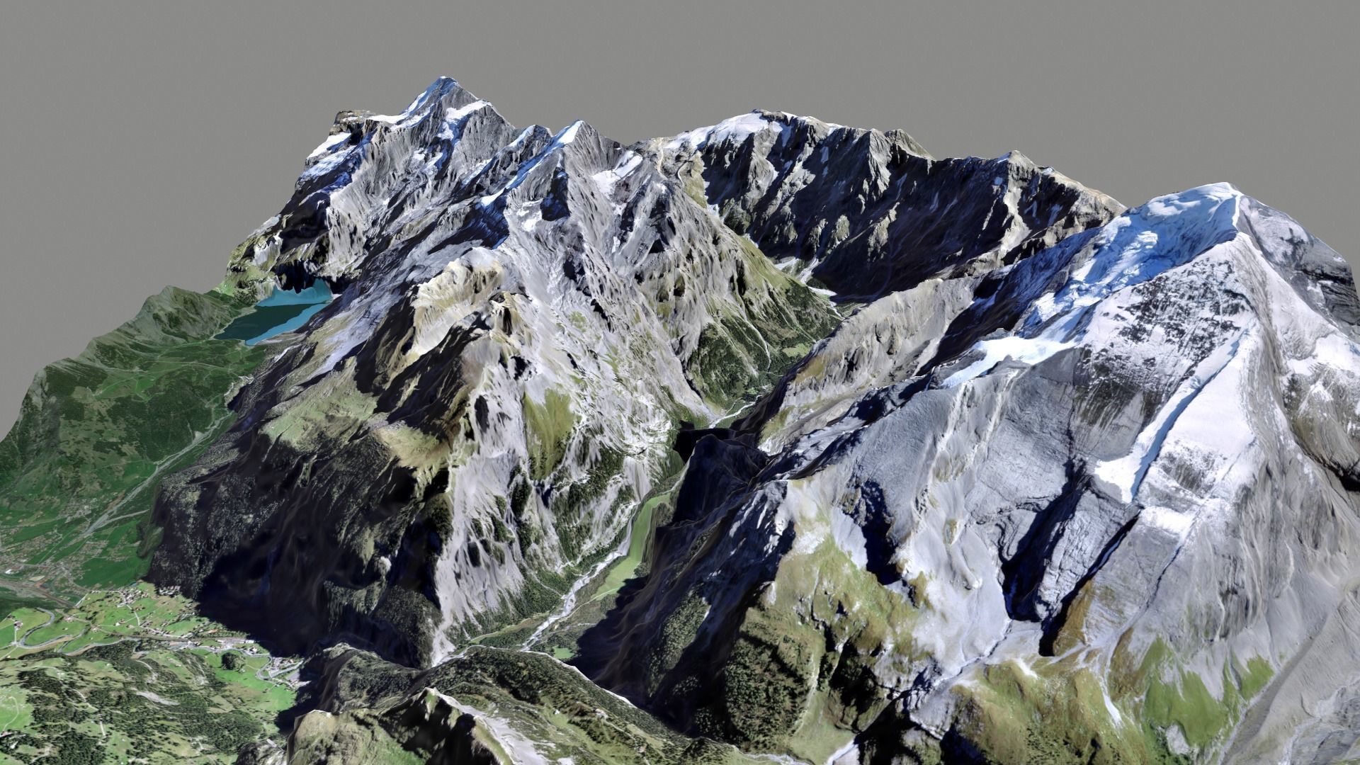 Mountain landscape Doldenhorn Alps Switzerland 3D model | CGTrader