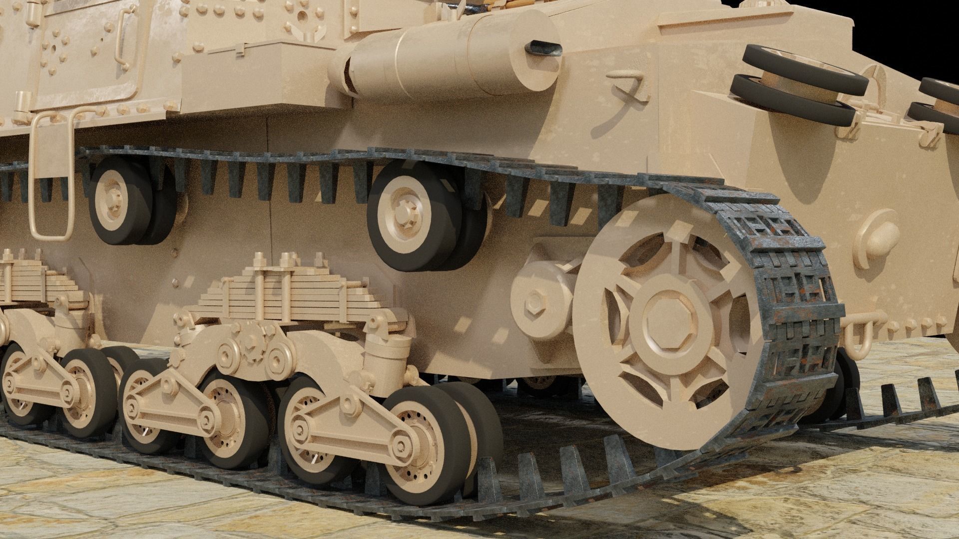 Carro armato M13 40 free 3D model | CGTrader