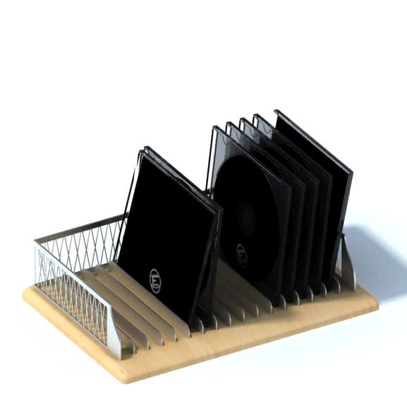 Metal Disk Holder And Organizer 3D | CGTrader