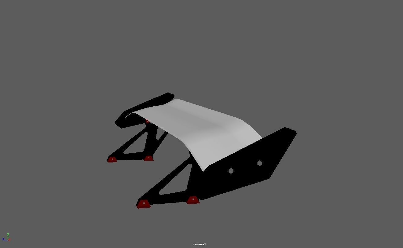 3D model Car Spoiler Pack Modern Sport Car Spoiler VR / AR / low-poly ...