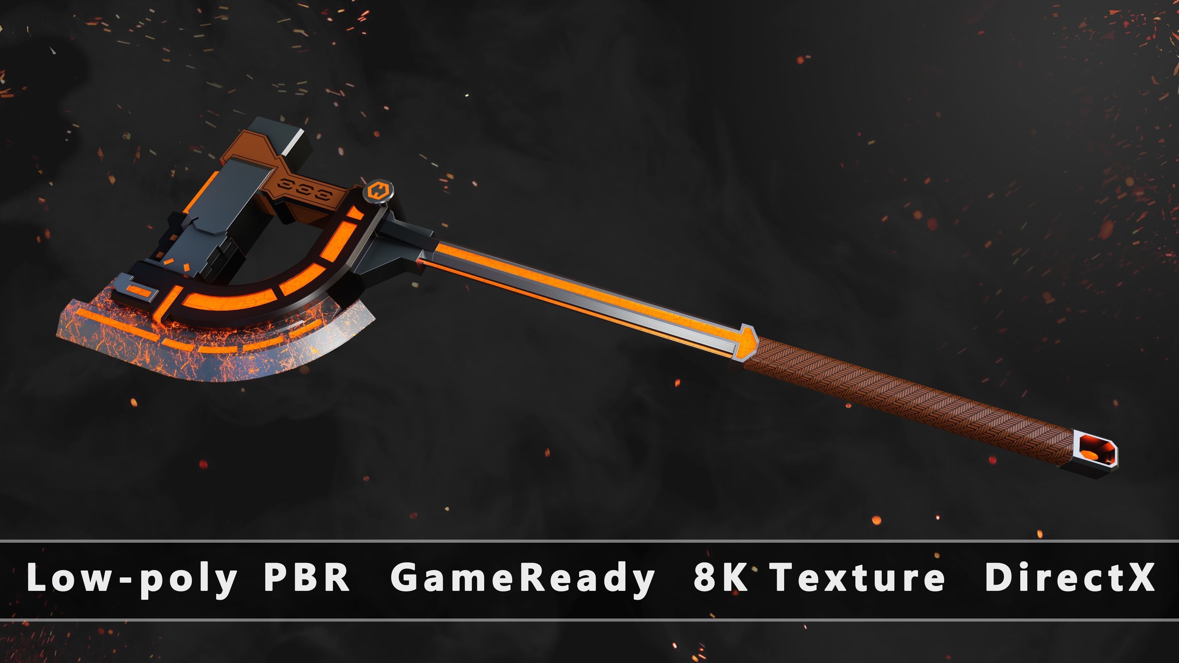 3D model Future Sci-Fi Axe Game-Ready VR / AR / low-poly | CGTrader