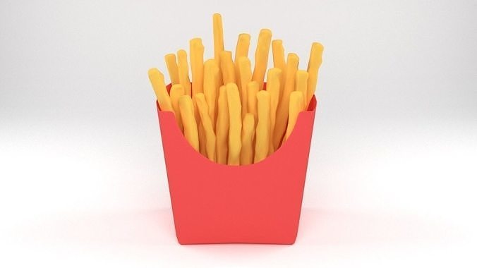 french fries 3d model 3D model | CGTrader