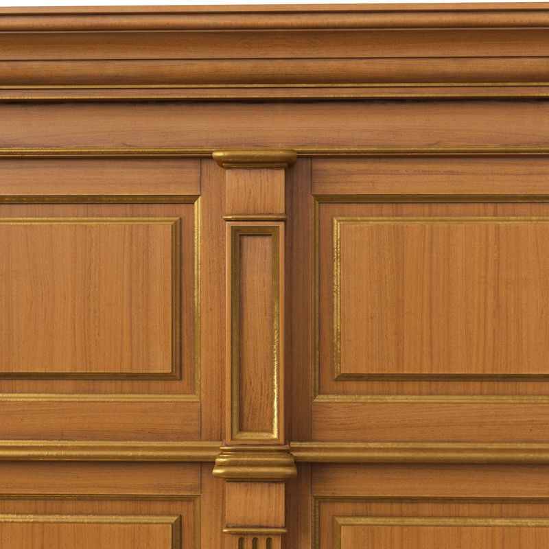 Wooden panel 01 03 3D model | CGTrader