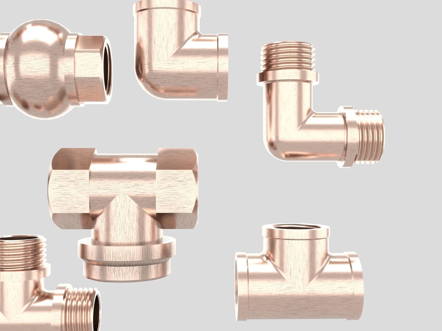 Pipe fitting 3D model | CGTrader