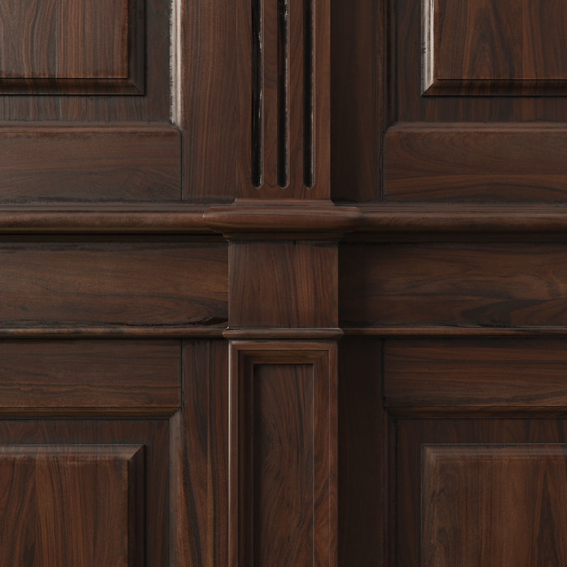 Wooden panel 01 07 3D model | CGTrader