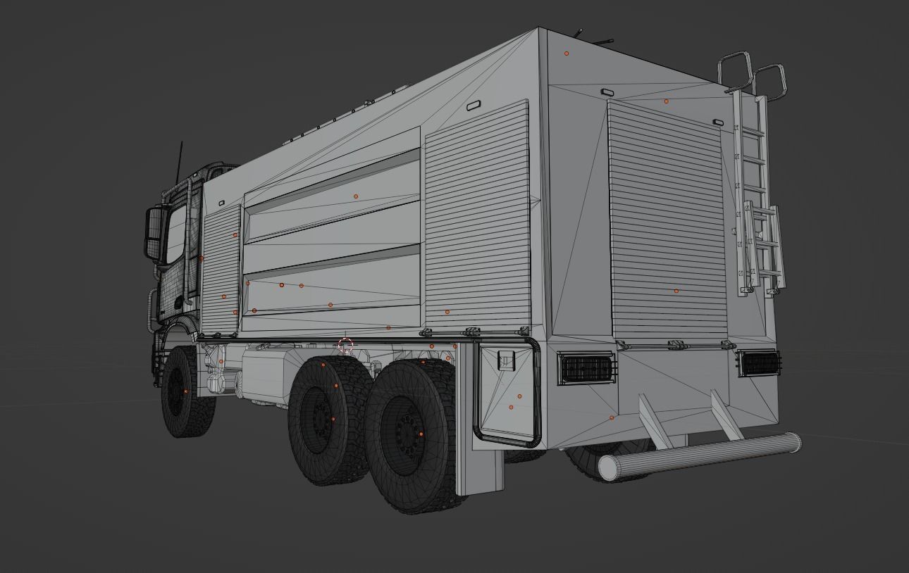 Mercedes Arocs 6x6 Firetruck 3D model | CGTrader
