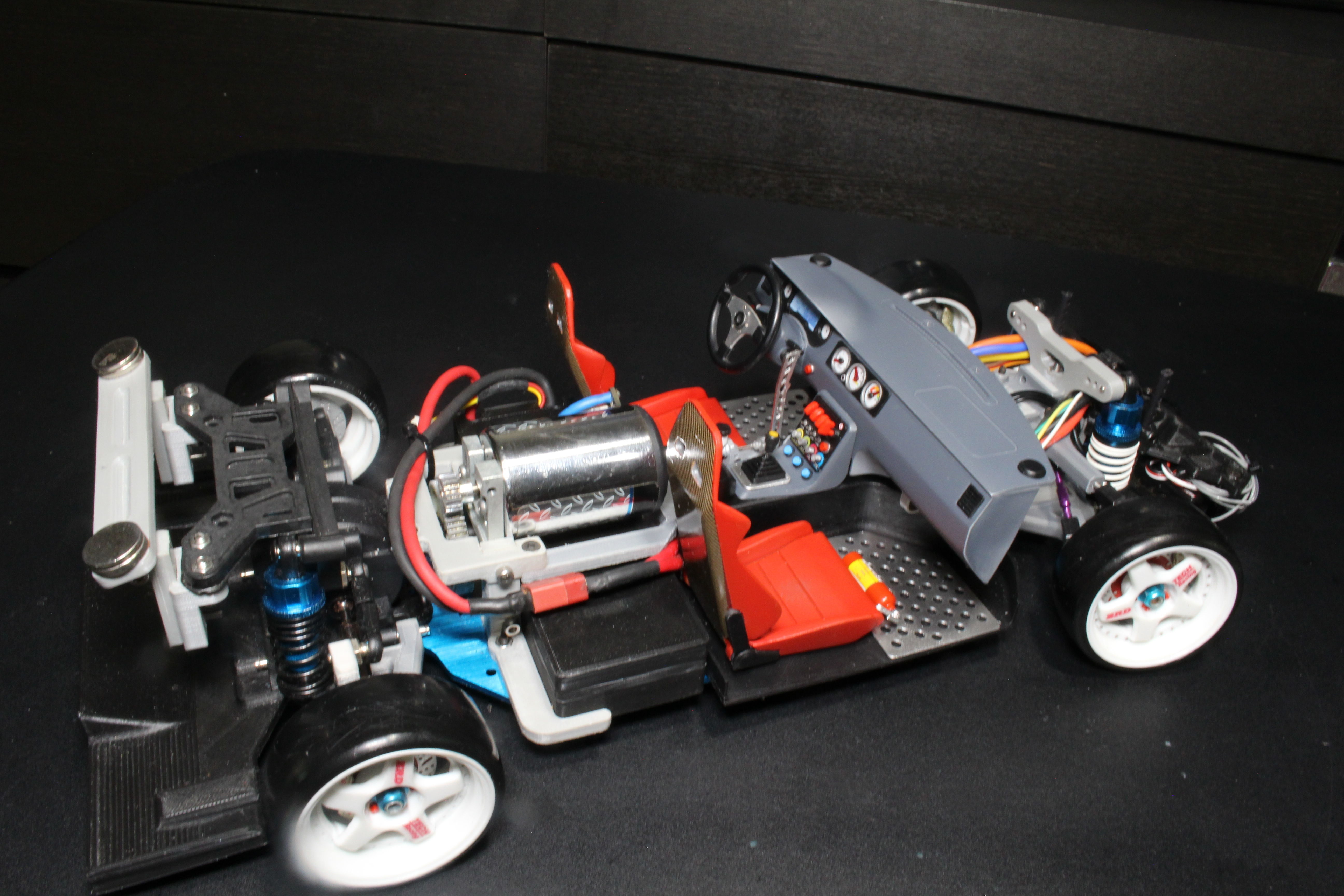 Workable interior parts for drift RC car 3D model 3D printable | CGTrader