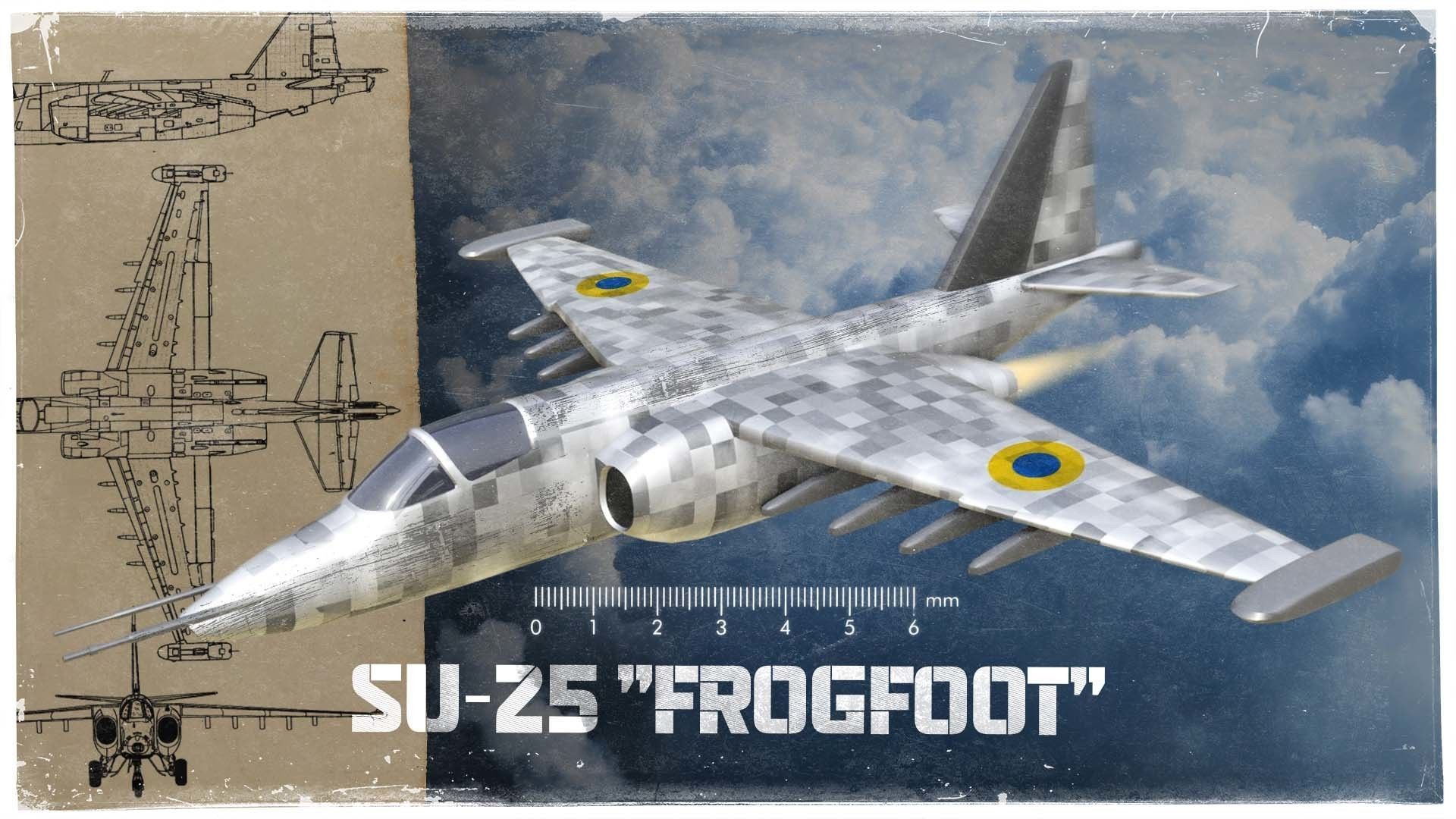 Modern military jet attack aircraft - SU-25 Frogfoot - Grach 3D model ...