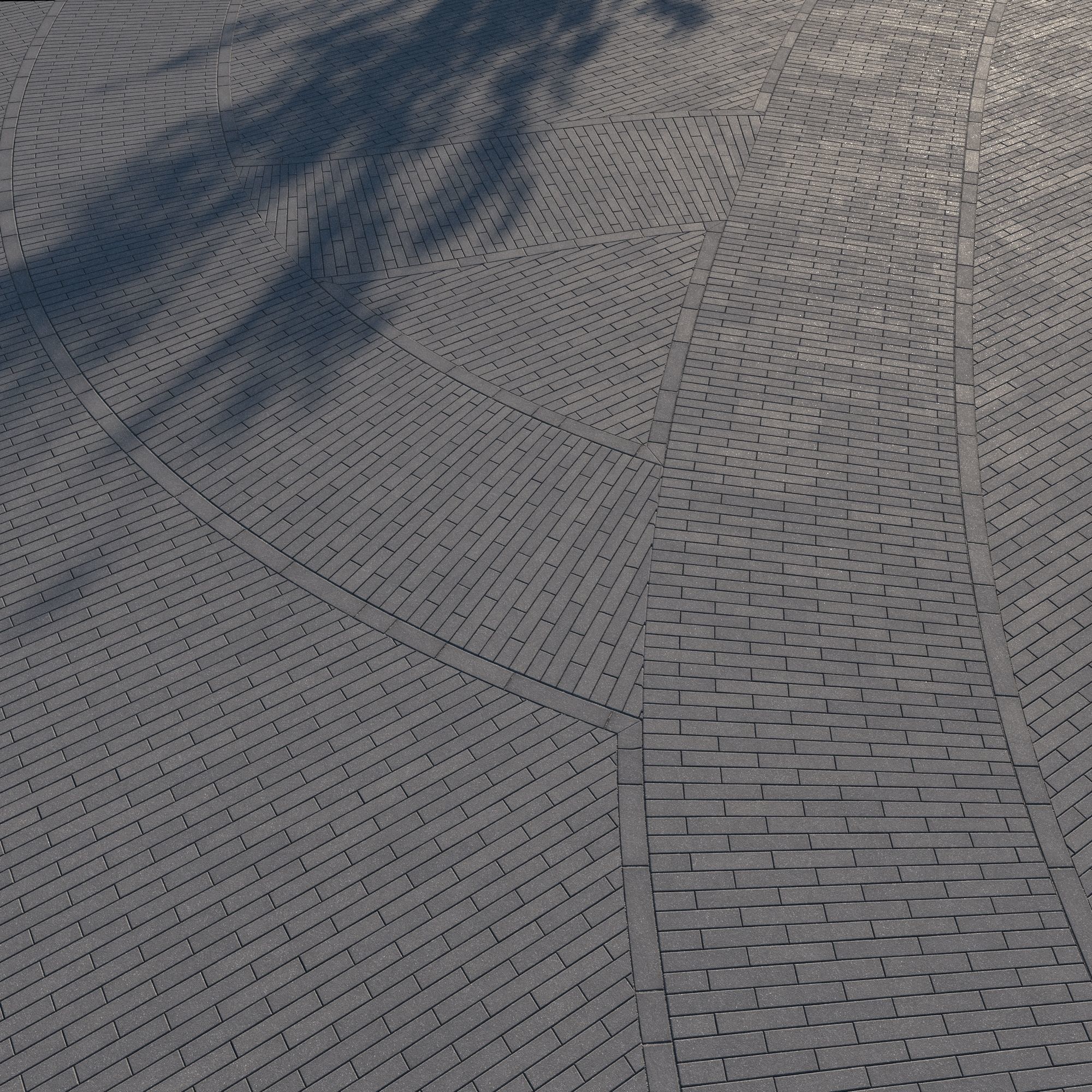 Texture 8k Large Area Linear concrete paving 02 - 3 Variations VR / AR ...